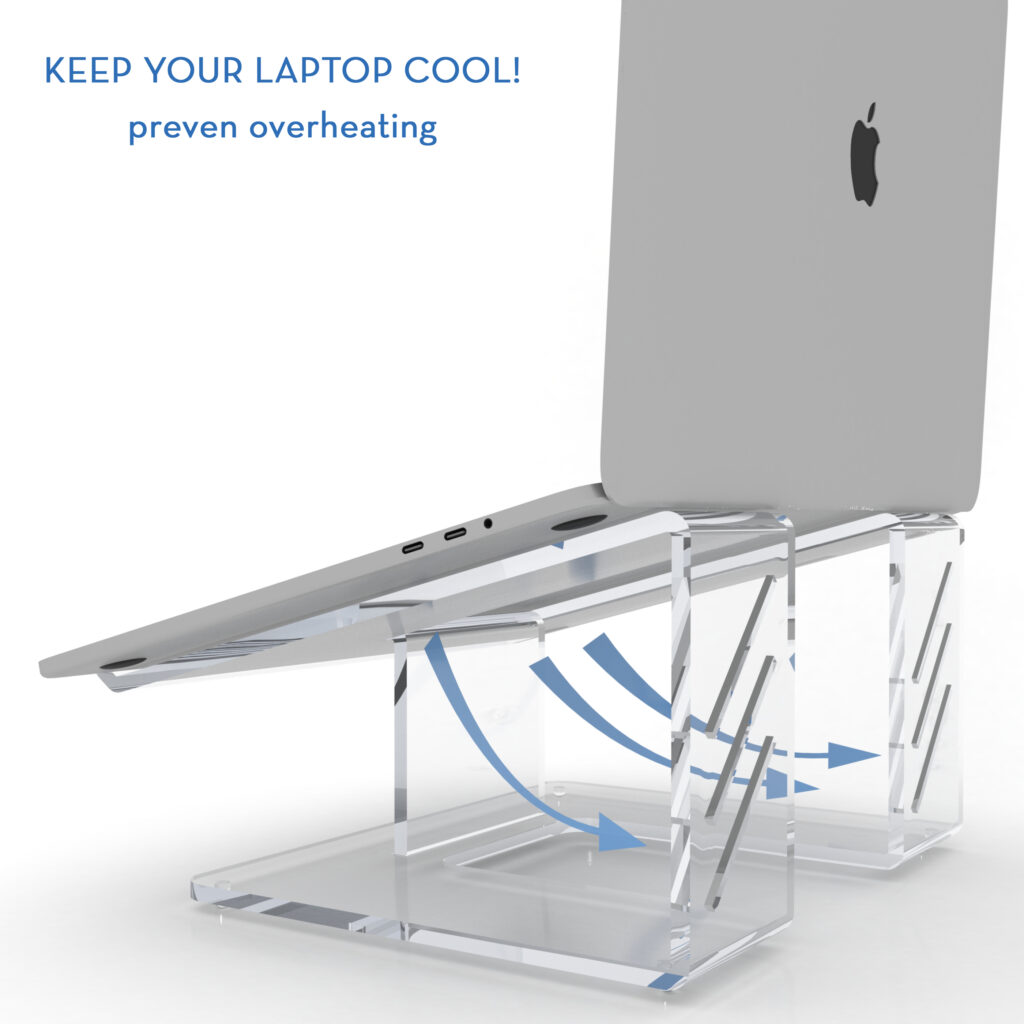 Portable Ergonomic Acrylic Laptop Stand – vray designs